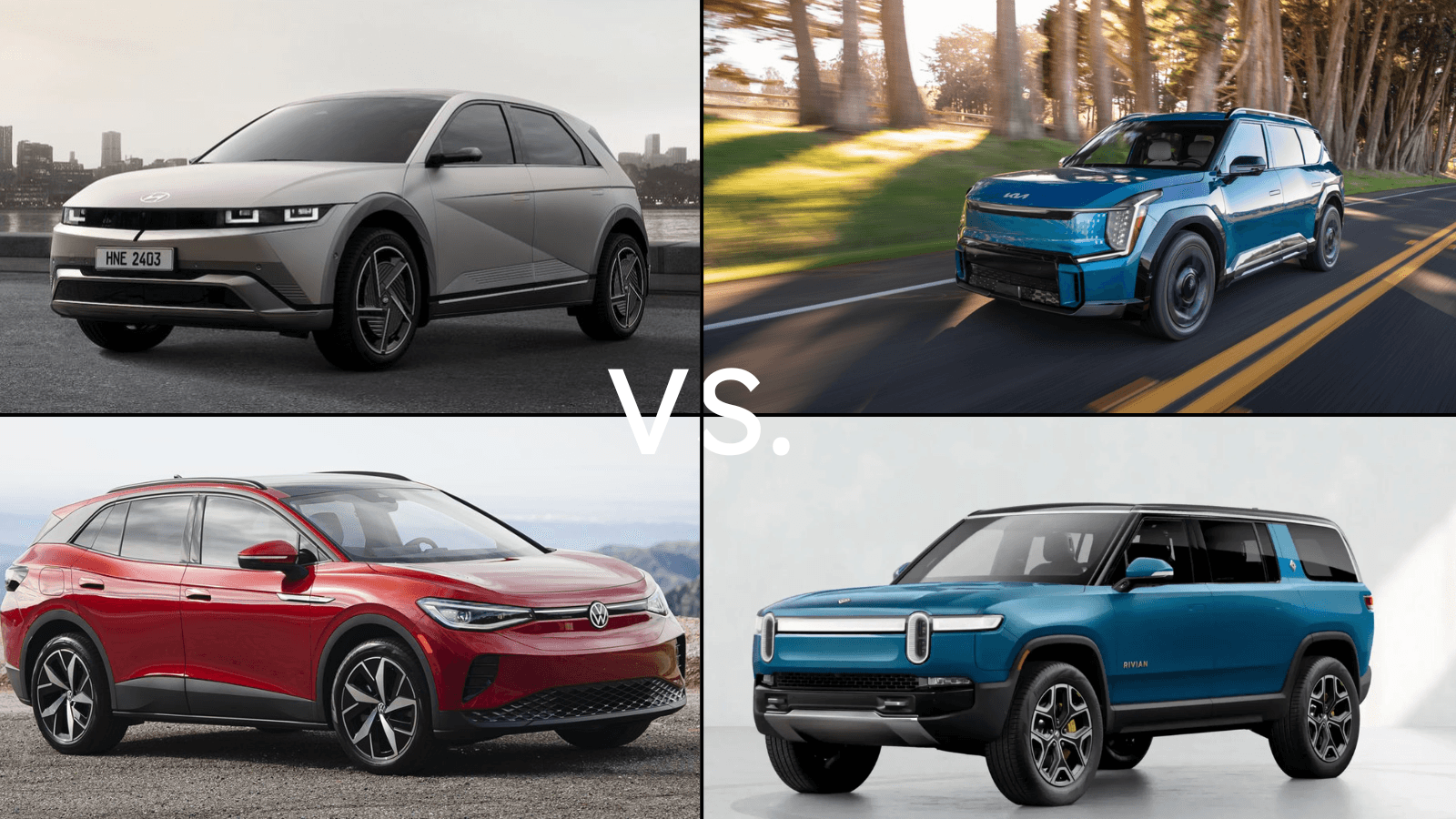 What’s Your Pick? Hyundai IONIQ 5 vs. Kia EV9 vs. Rivian R1S vs ...
